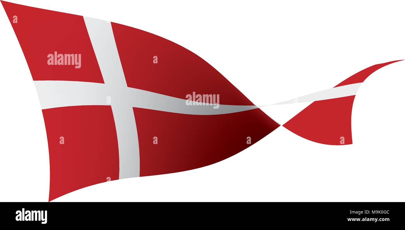 Denmark flag, vector illustration Stock Vector Image & Art - Alamy