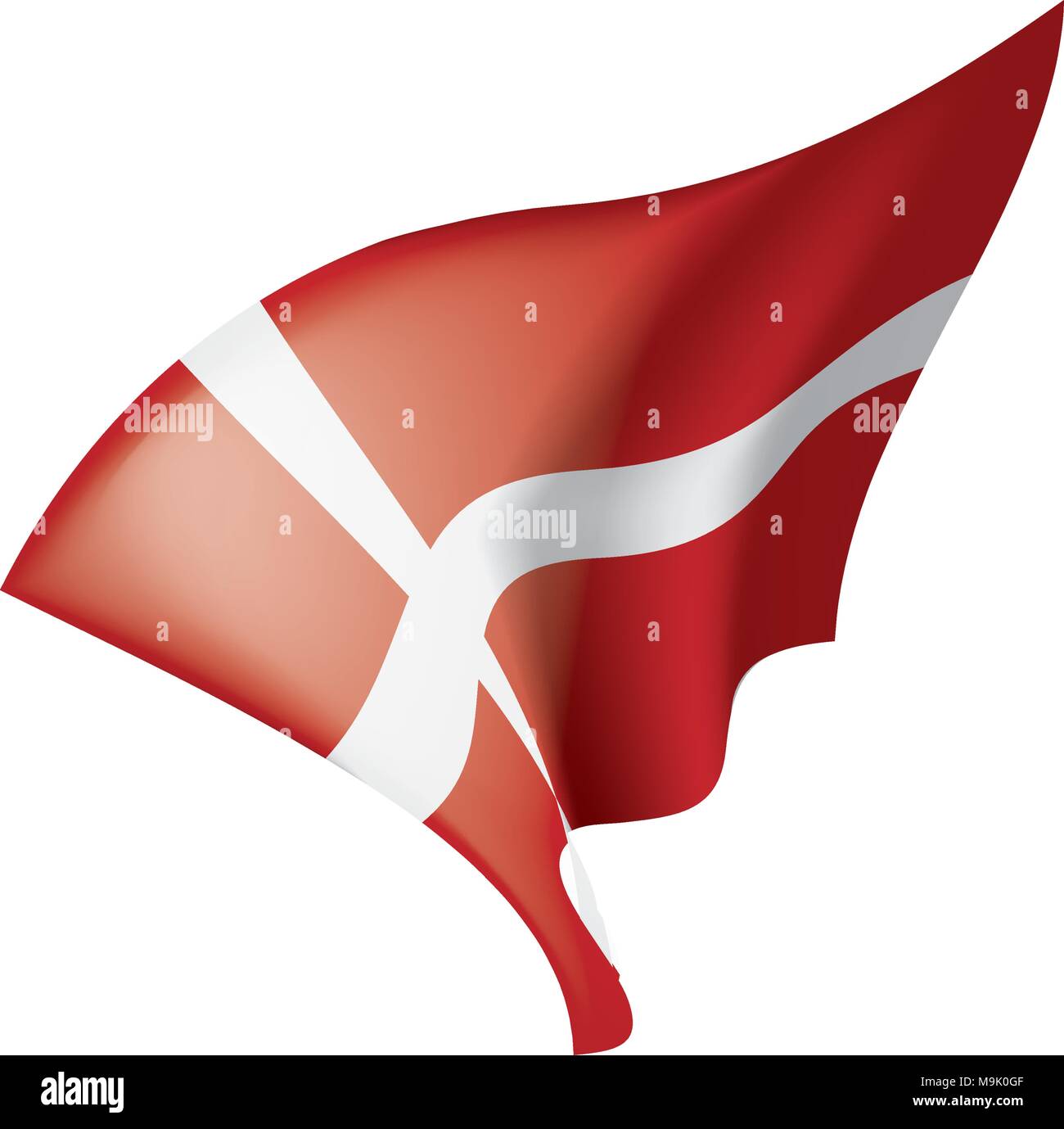 Denmark flag, vector illustration Stock Vector Image & Art - Alamy