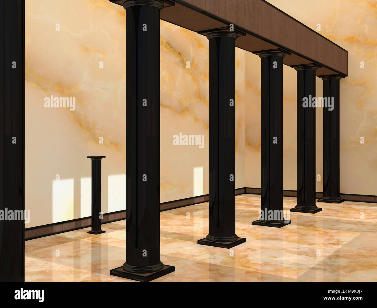 Dark marble walls hi-res stock photography and images - Alamy