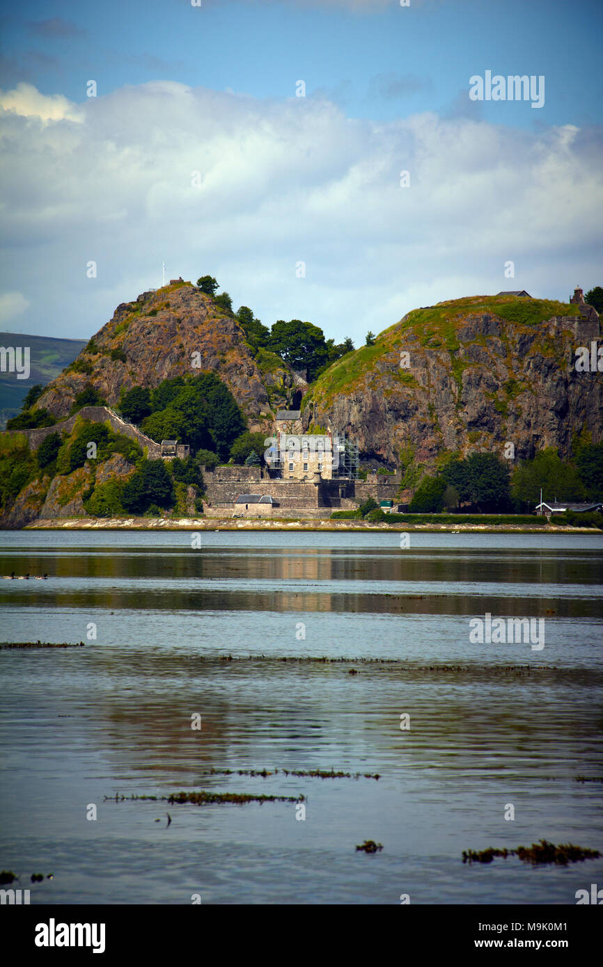Dumbarton Castle River Clyde Scotland Stock Photo - Alamy