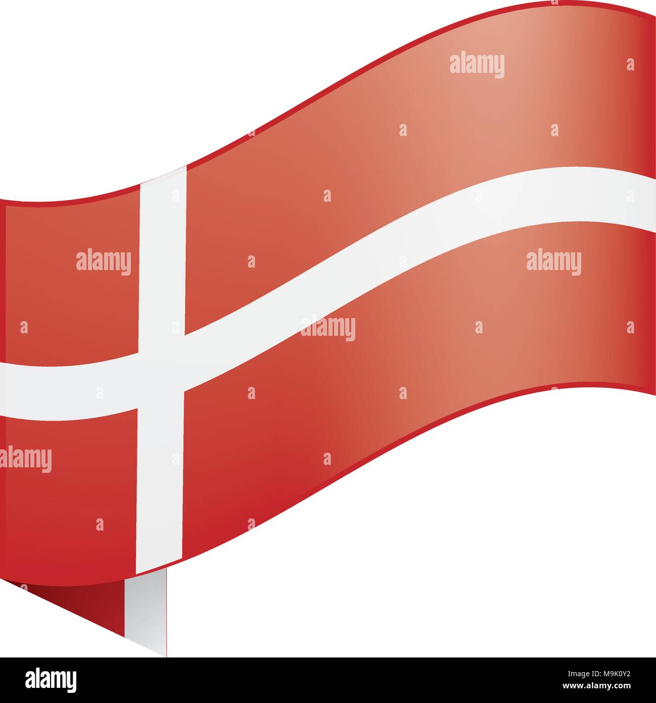 Denmark flag, vector illustration Stock Vector Image & Art - Alamy
