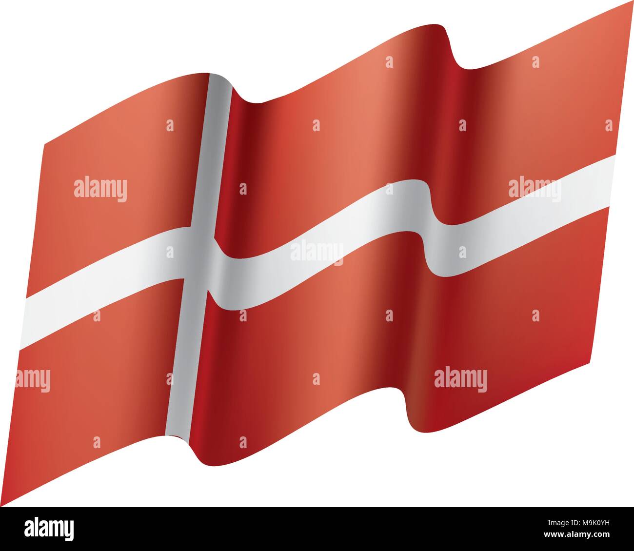 Denmark flag, vector illustration Stock Vector Image & Art - Alamy