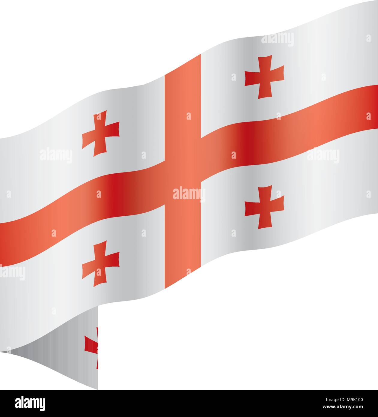 Georgia flag, vector illustration Stock Vector Image & Art - Alamy