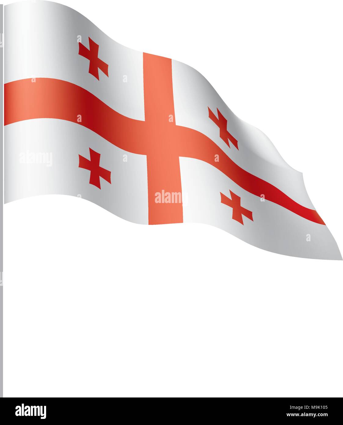 Georgia flag, vector illustration Stock Vector Image & Art - Alamy