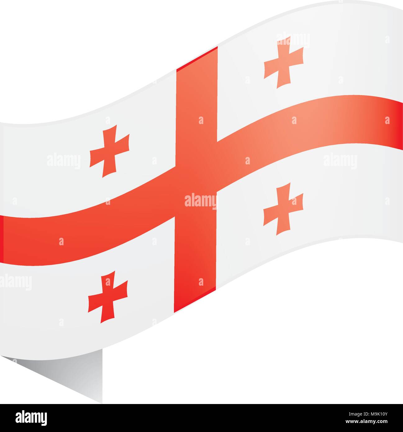 Georgia flag, vector illustration Stock Vector Image & Art - Alamy