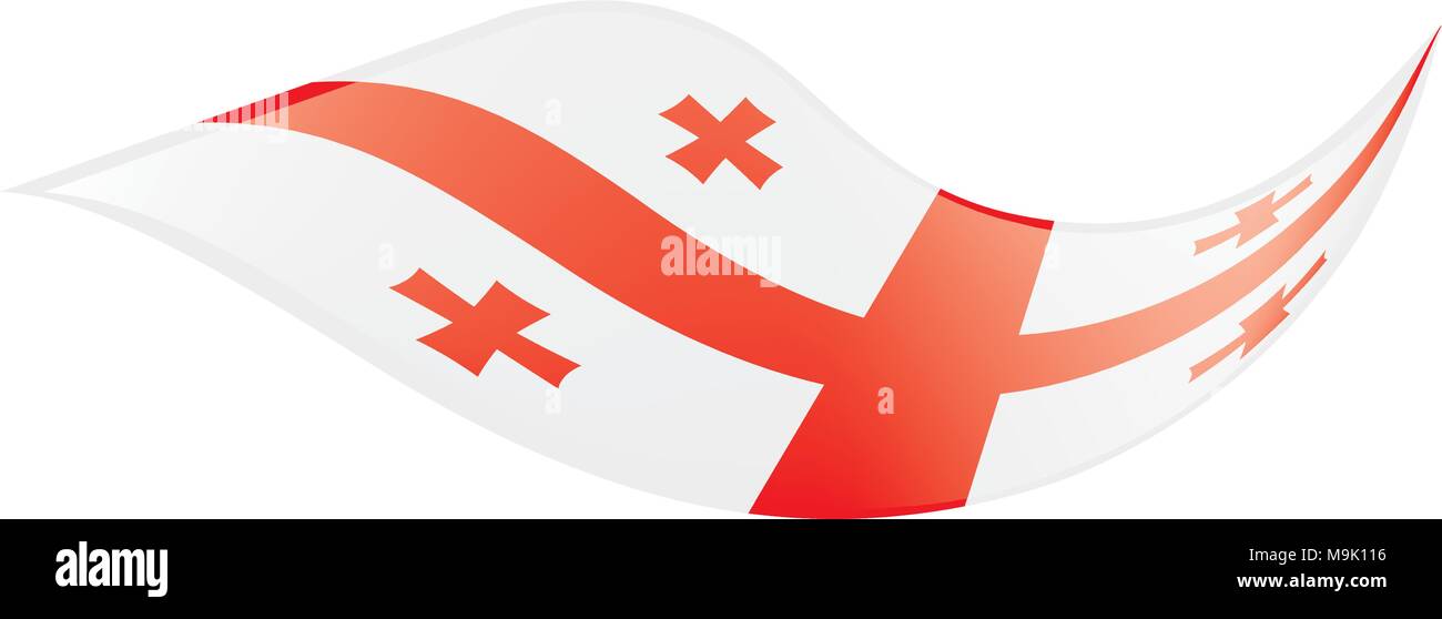 Georgian National Flag Stock Vector Images - Alamy