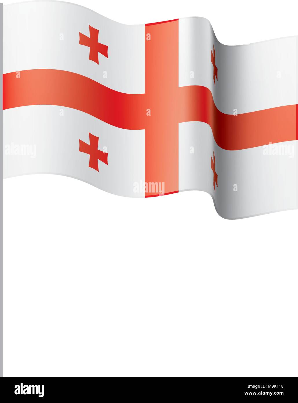 Georgia flag, vector illustration Stock Vector Image & Art - Alamy