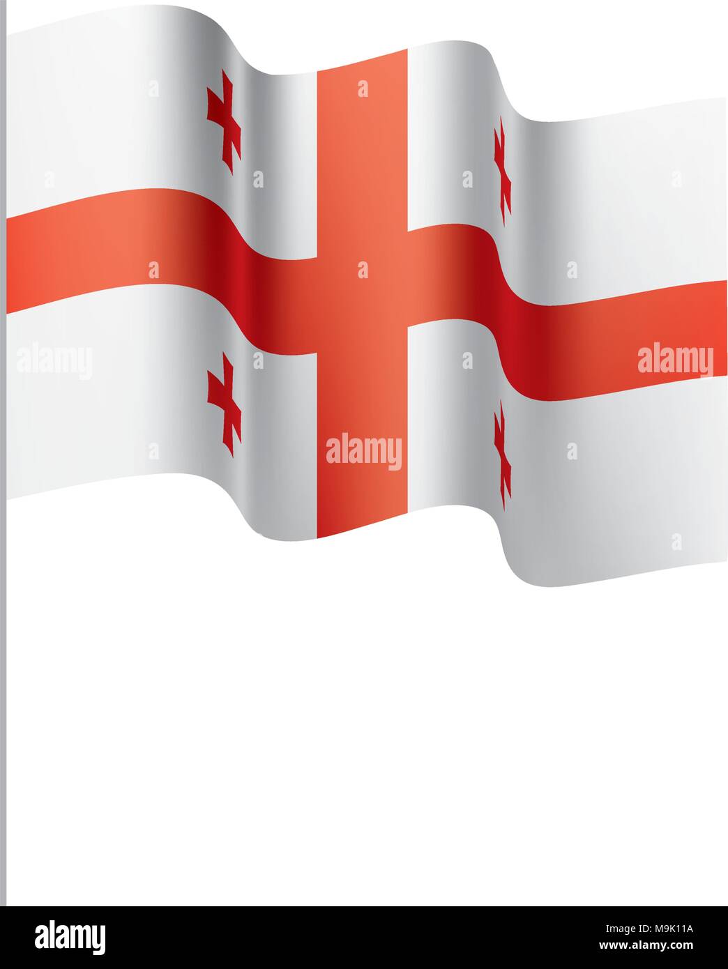 Georgia flag, vector illustration Stock Vector Image & Art - Alamy