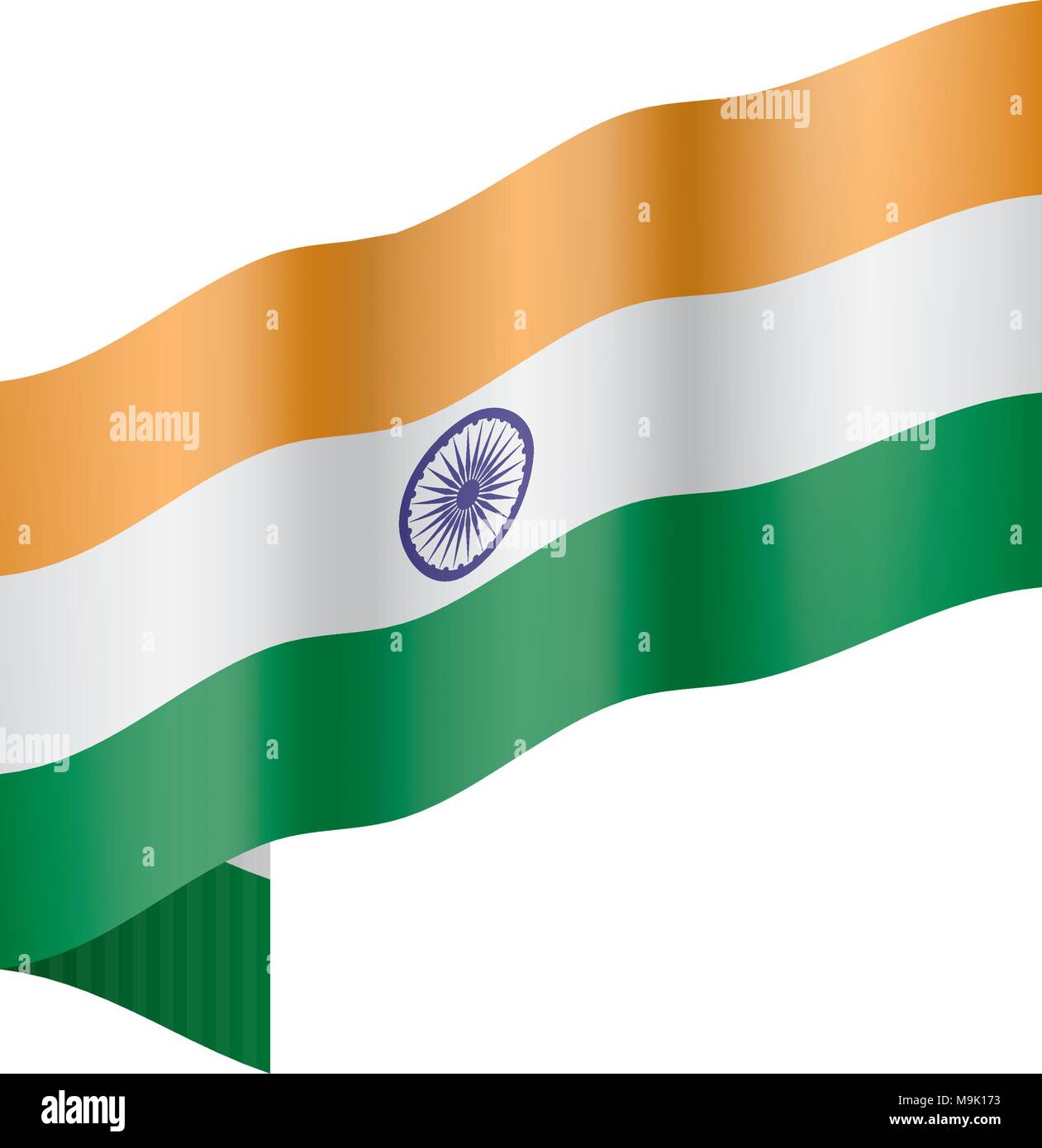 India flag, vector illustration Stock Vector Image & Art - Alamy