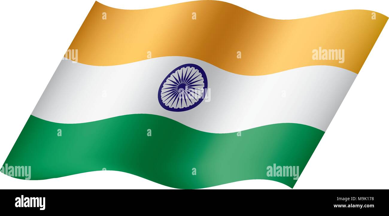 India flag, vector illustration Stock Vector Image & Art - Alamy
