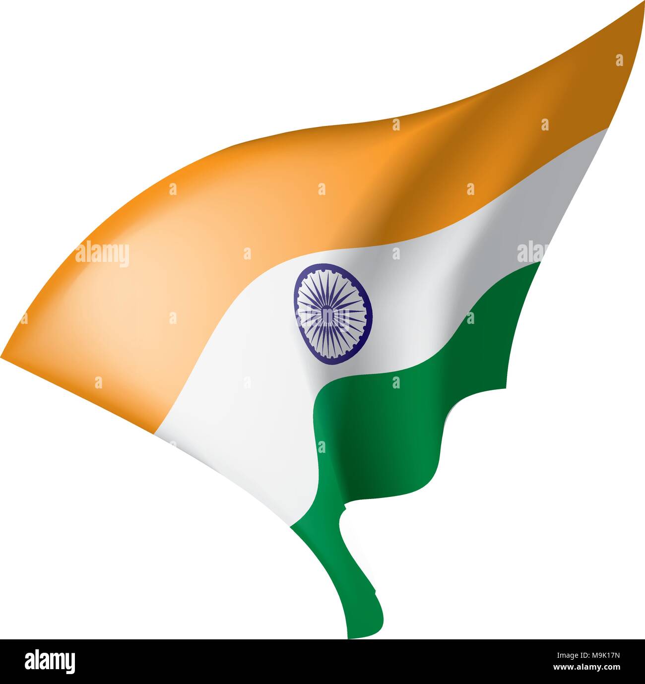 India flag, vector illustration Stock Vector Image & Art - Alamy