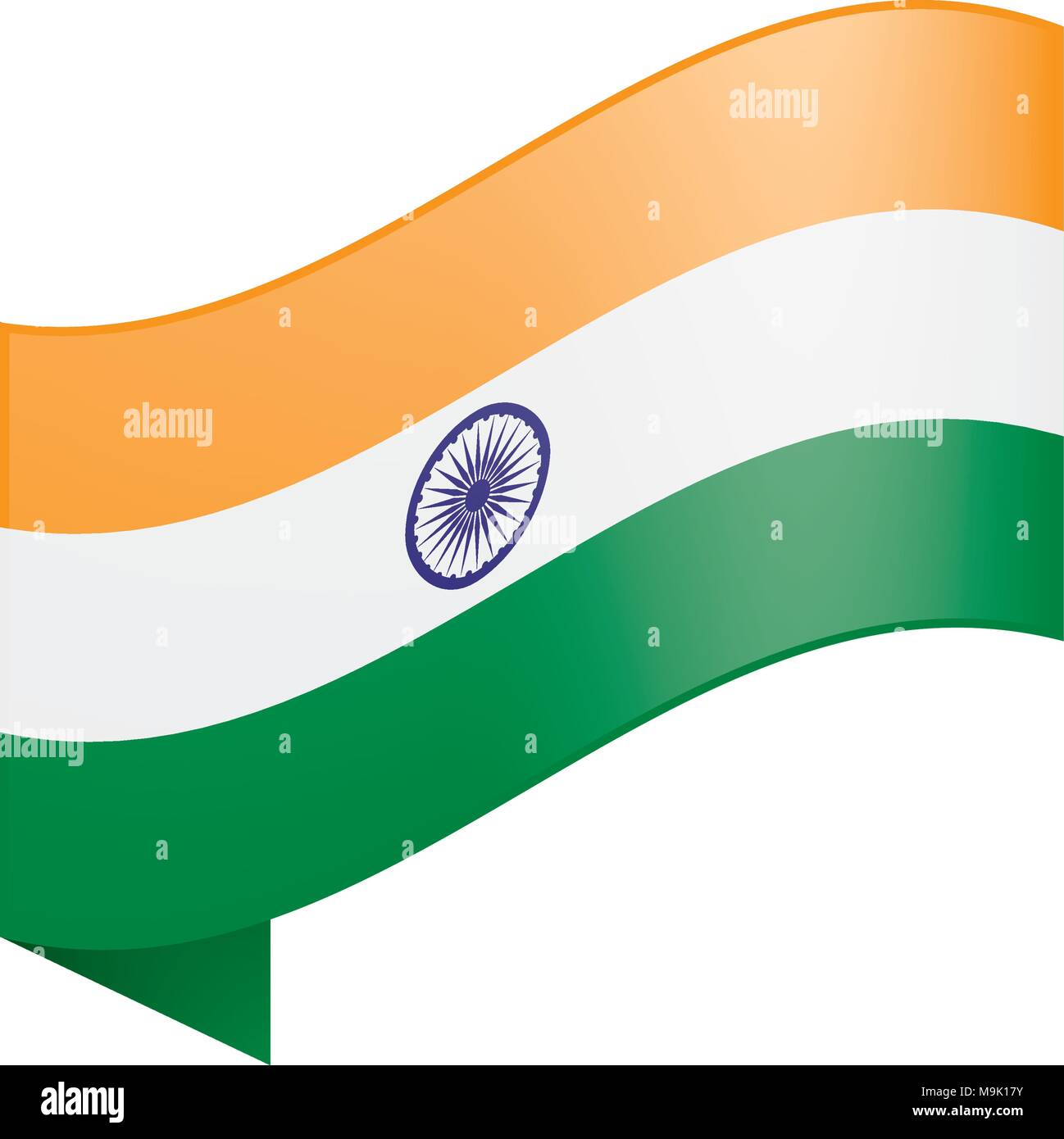 India flag, vector illustration Stock Vector Image & Art - Alamy