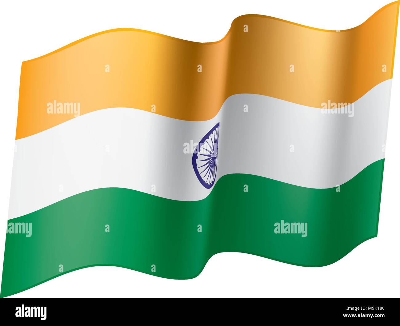 India flag, vector illustration Stock Vector Image & Art - Alamy