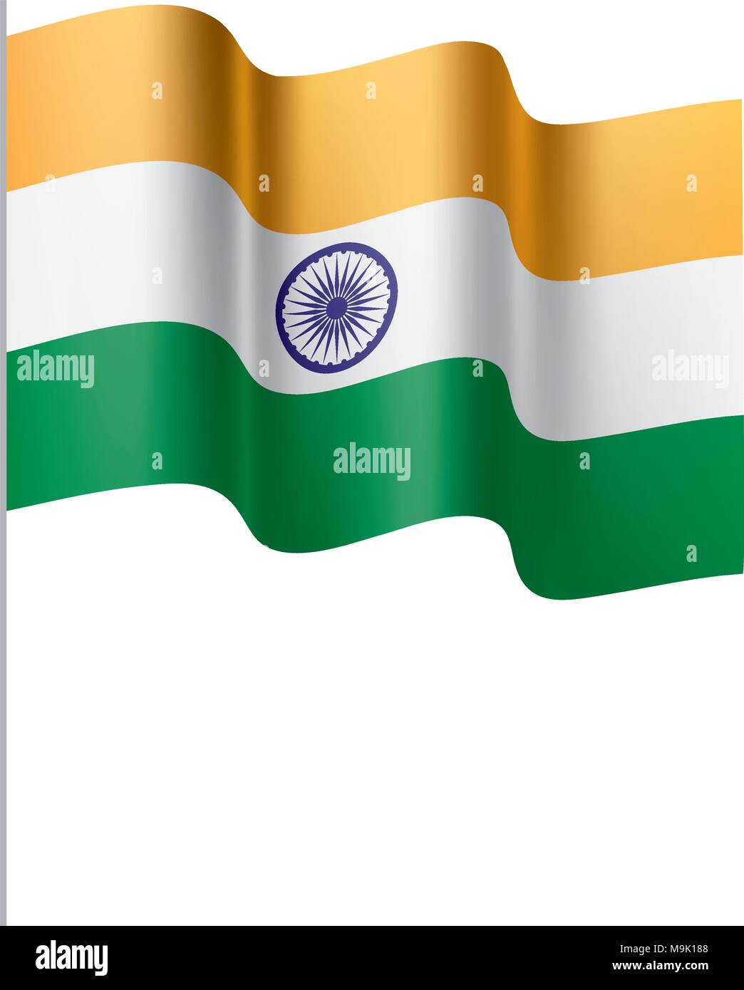 India flag, vector illustration Stock Vector Image & Art - Alamy