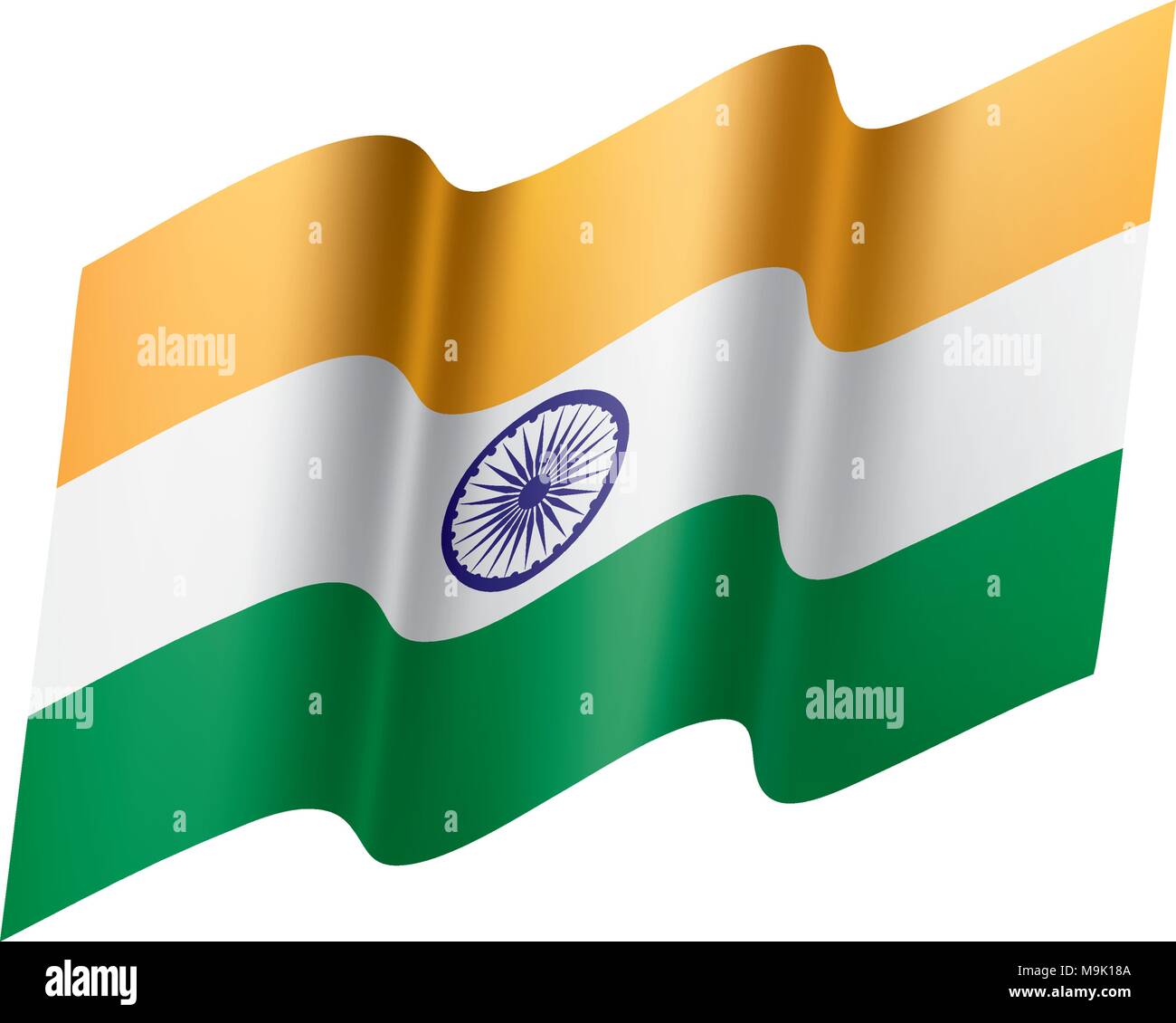India flag, vector illustration Stock Vector Image & Art - Alamy