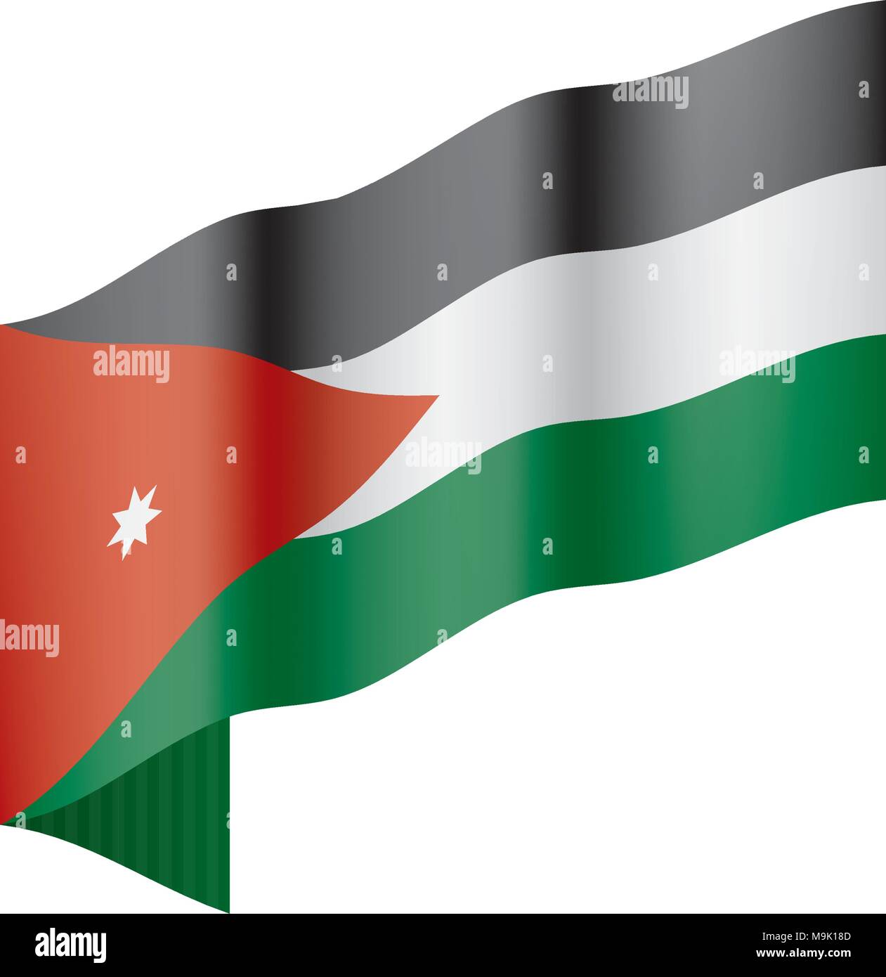 Jordan flag, vector illustration Stock Vector Image & Art - Alamy
