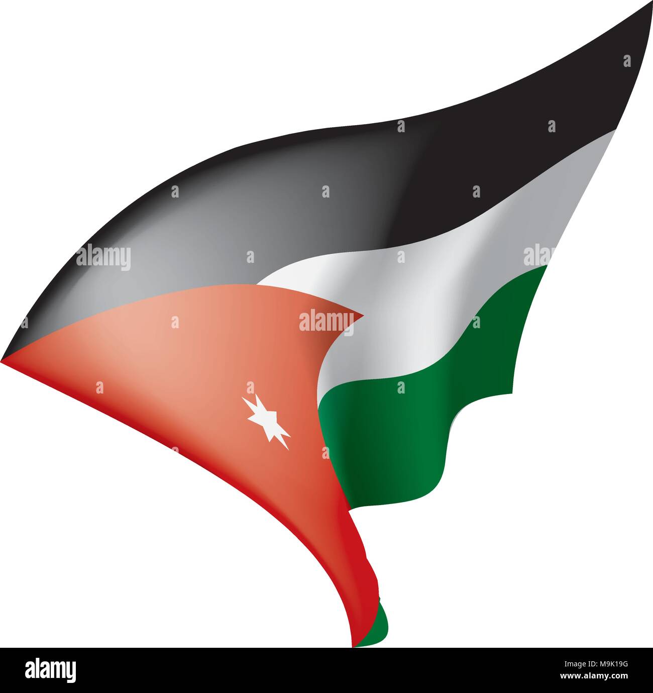 Jordan flag, vector illustration Stock Vector Image & Art - Alamy
