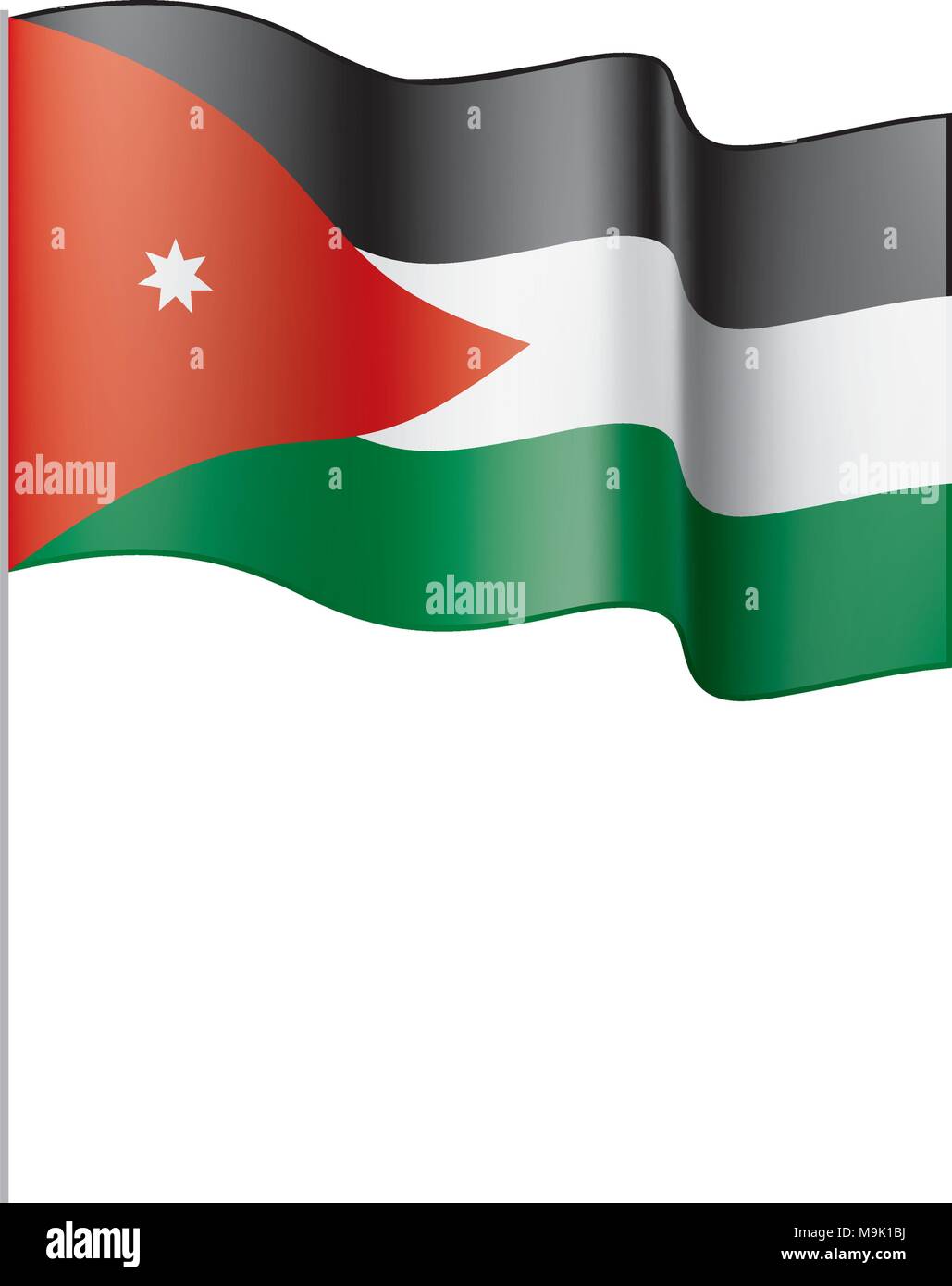 Jordan flag, vector illustration Stock Vector Image & Art - Alamy