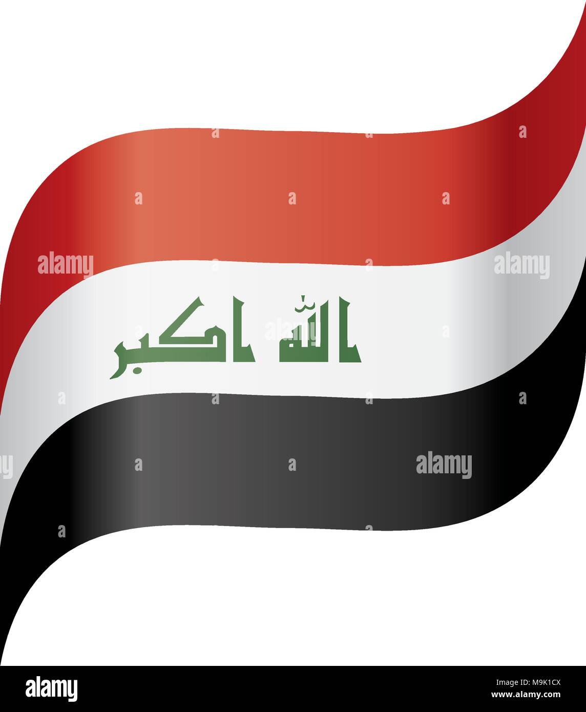 Iraqi flag, vector illustration Stock Vector Image & Art - Alamy