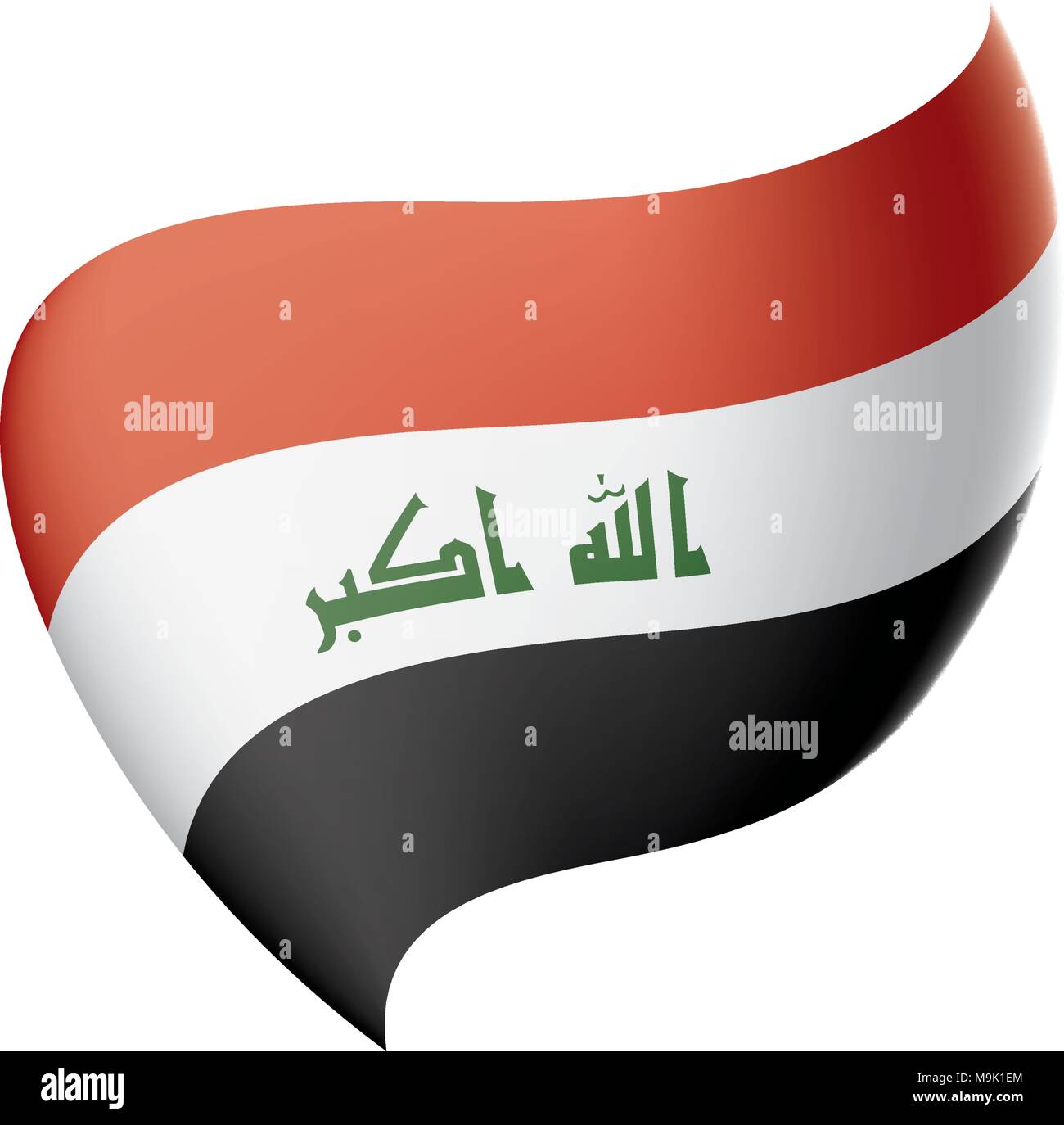 Iraqi flag, vector illustration Stock Vector Image & Art - Alamy