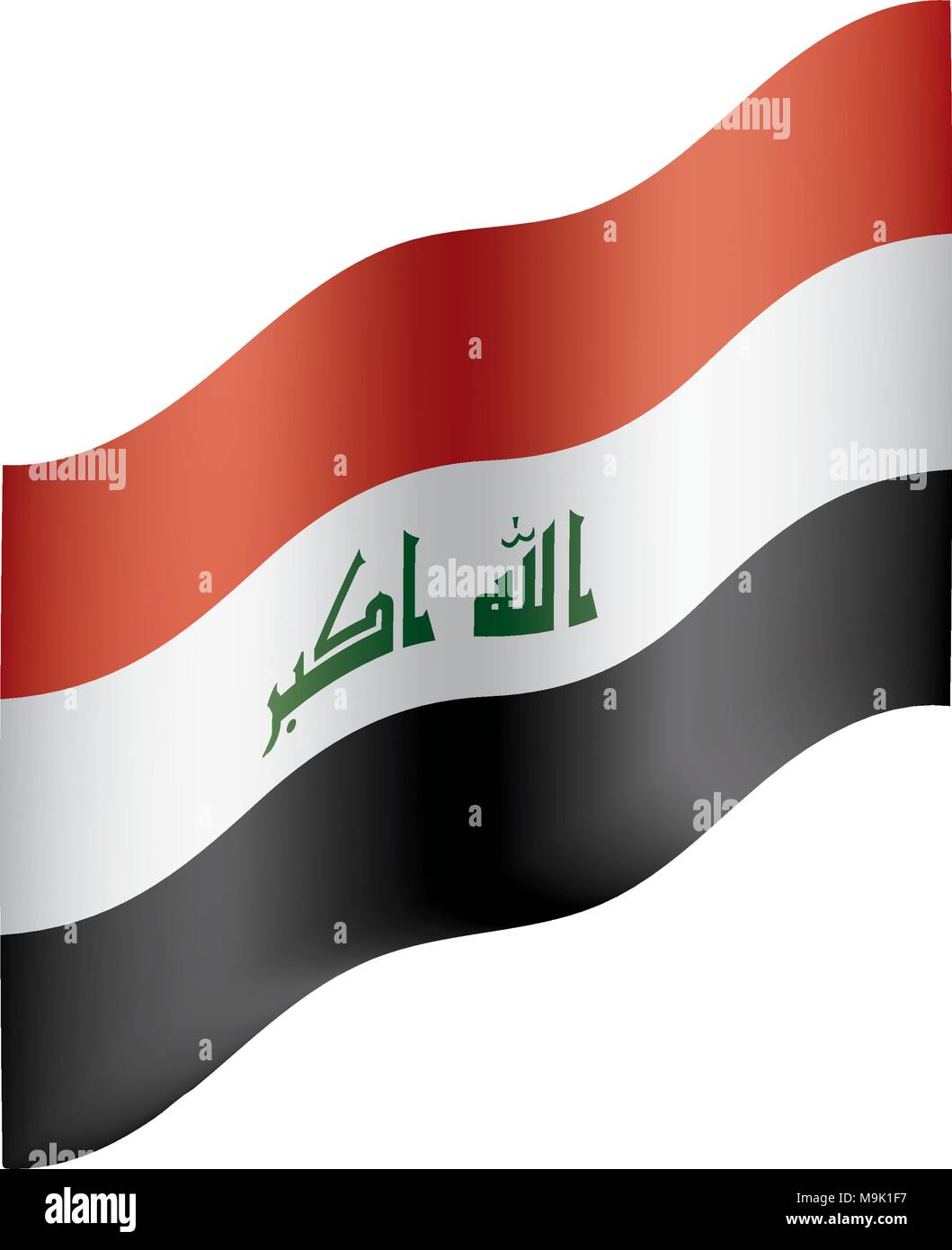 Iraqi flag, vector illustration Stock Vector Image & Art - Alamy