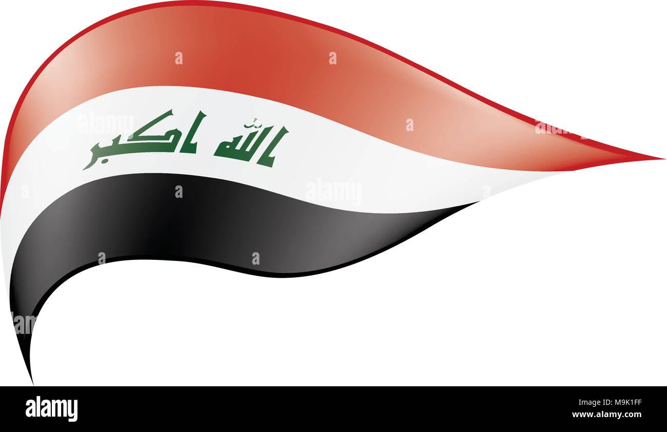 Iraqi flag, vector illustration Stock Vector Image & Art - Alamy