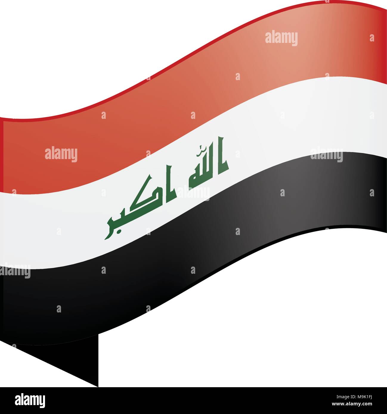 Iraqi flag, vector illustration Stock Vector Image & Art - Alamy