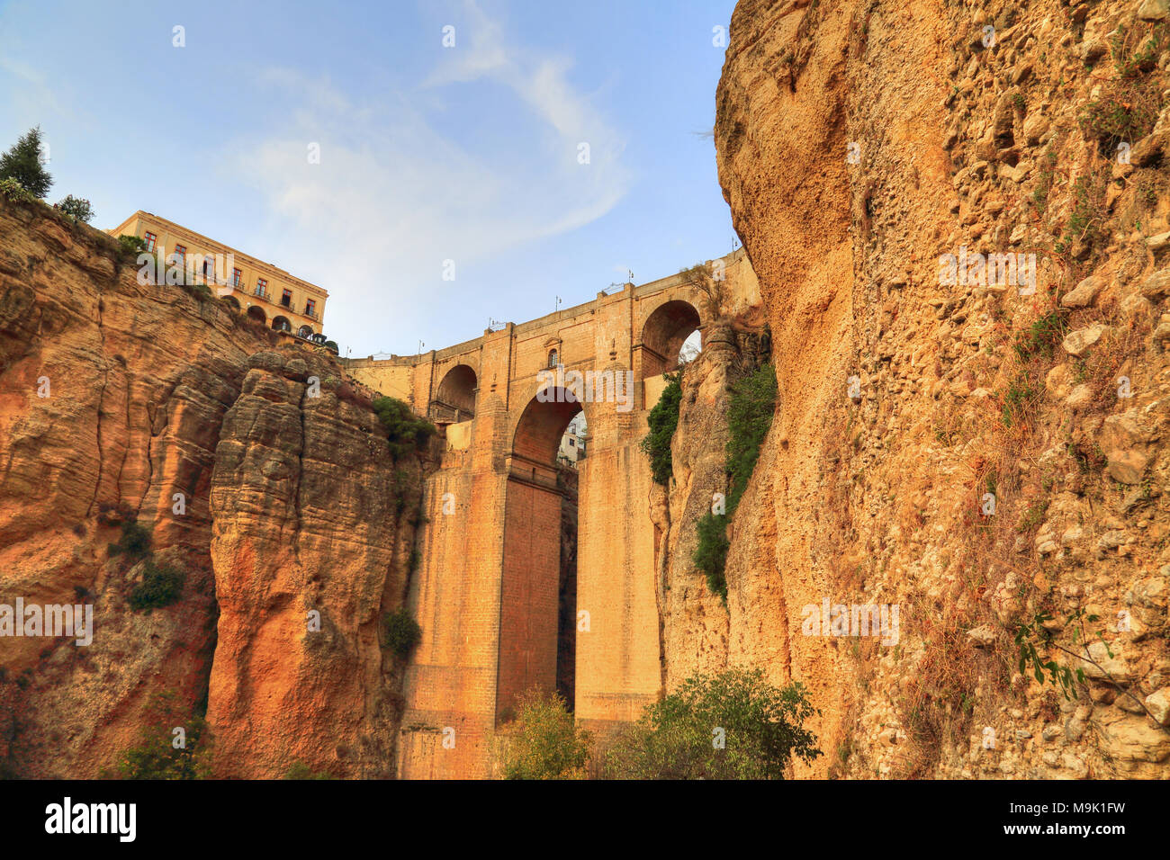 Ronda, Puente Nuevo Arch (Puente Nuevo Bridge Stock Photo - Alamy