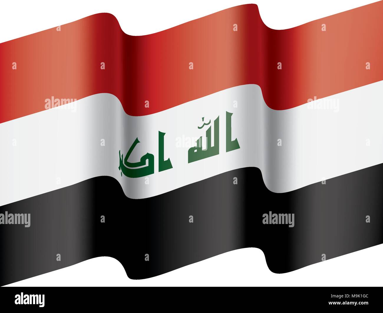 Iraqi flag, vector illustration Stock Vector Image & Art - Alamy