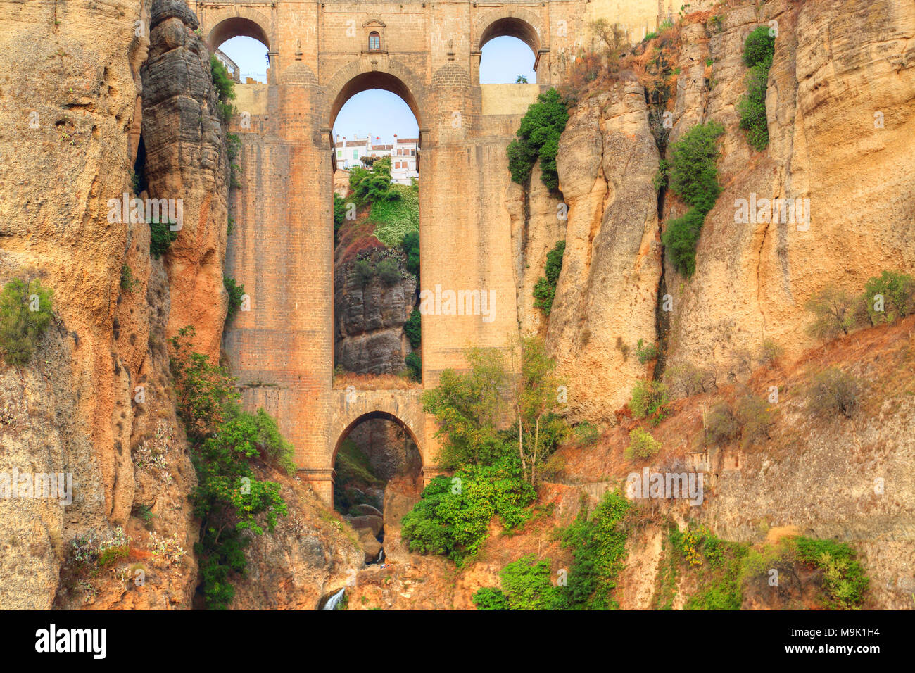 Ronda, Puente Nuevo Arch (Puente Nuevo Bridge Stock Photo - Alamy