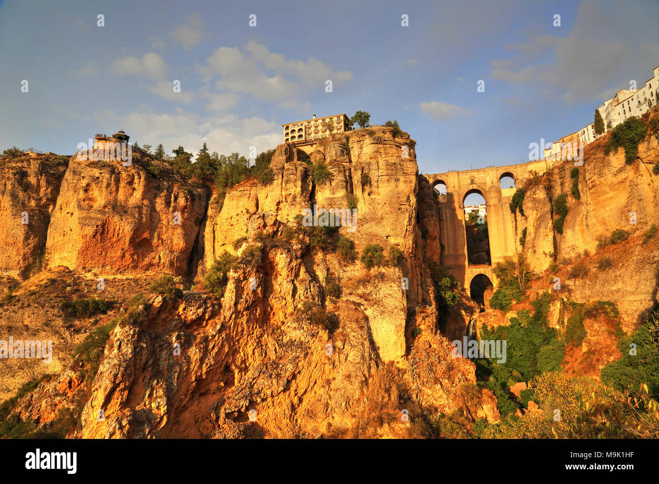 Ronda, Puente Nuevo Arch (Puente Nuevo Bridge Stock Photo - Alamy