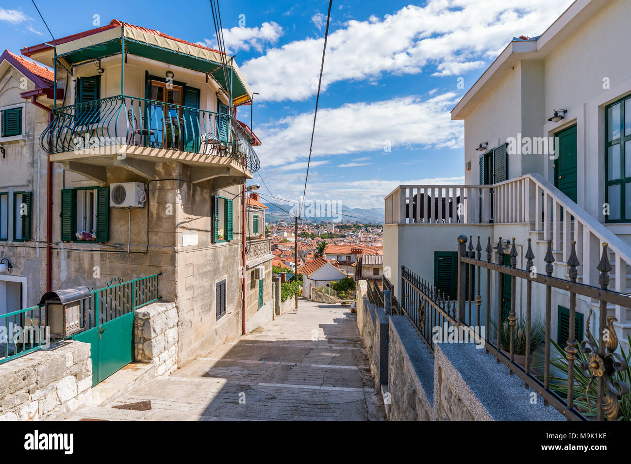 Residential street in Split Croatia Stock Photo - Alamy