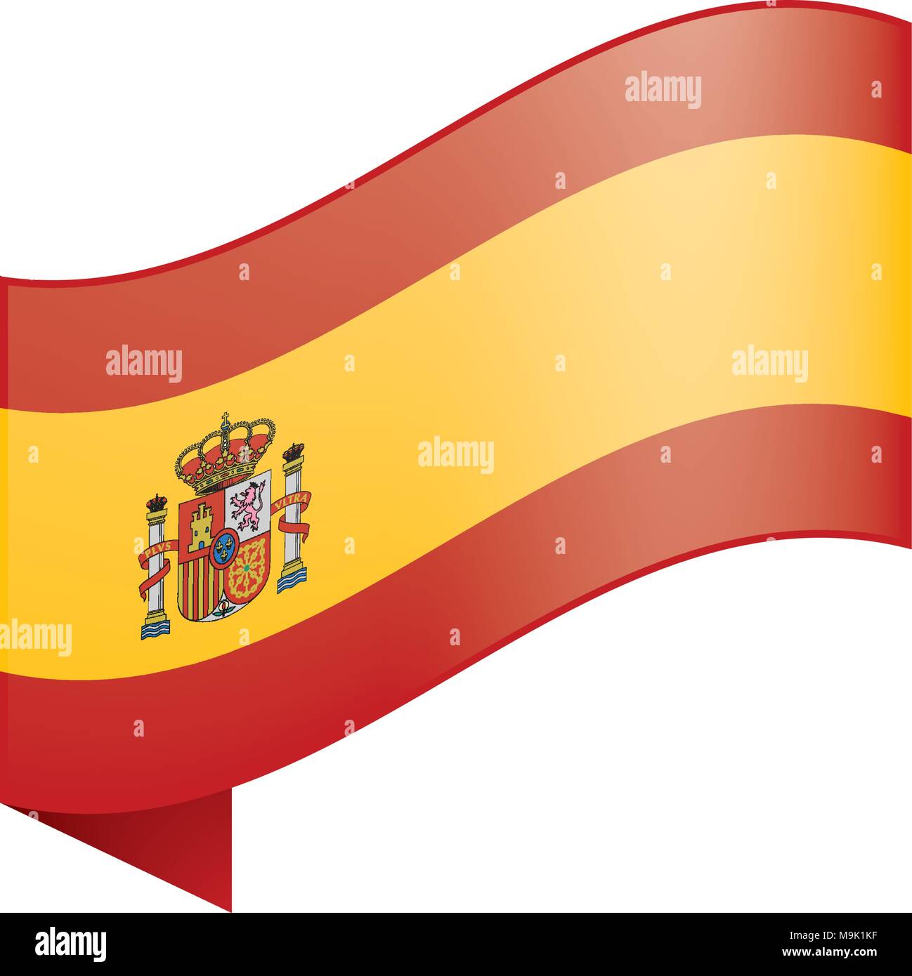 Flying flag spanish Stock Vector Images - Alamy