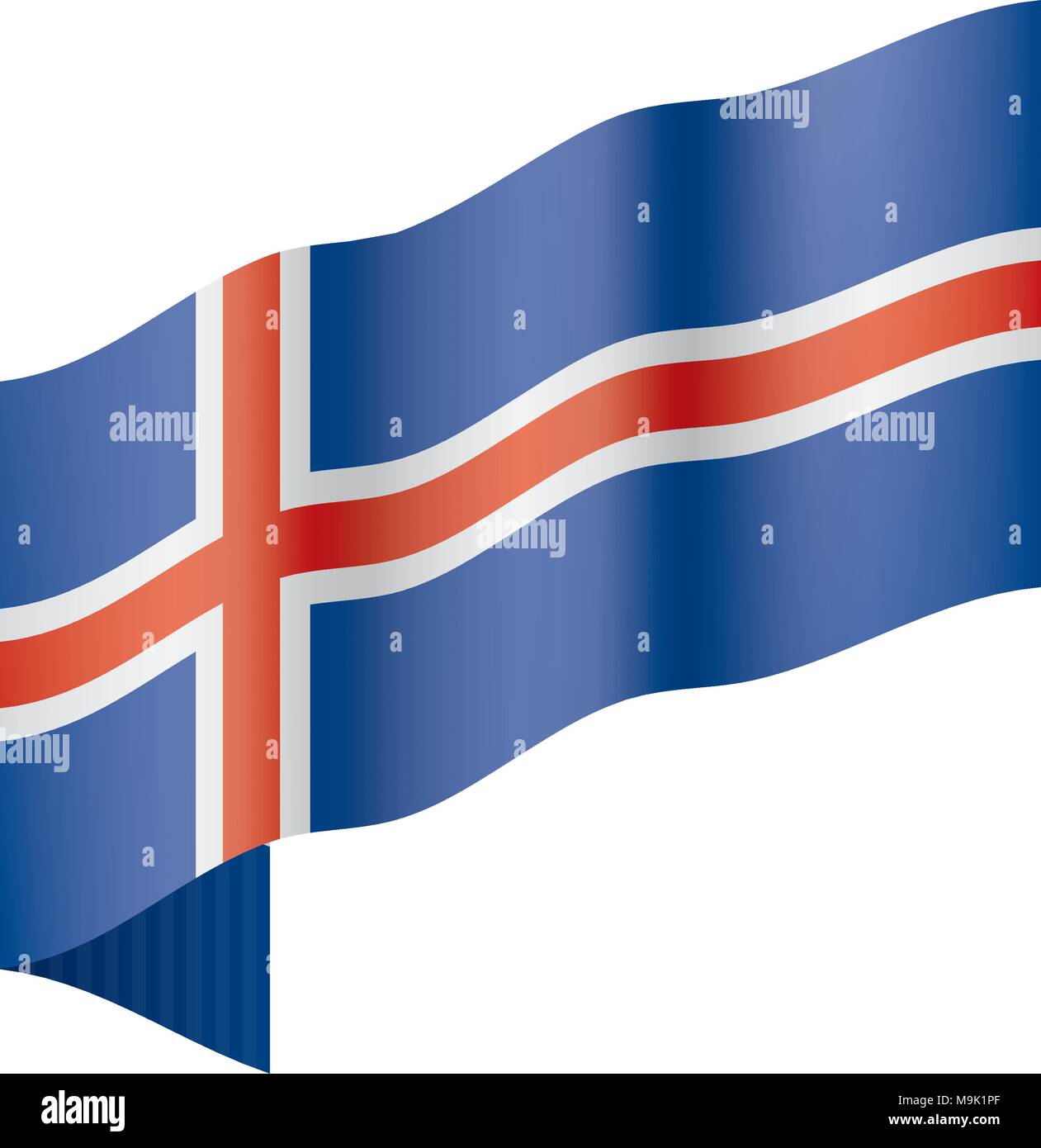 Iceland flag, vector illustration Stock Vector Image & Art - Alamy