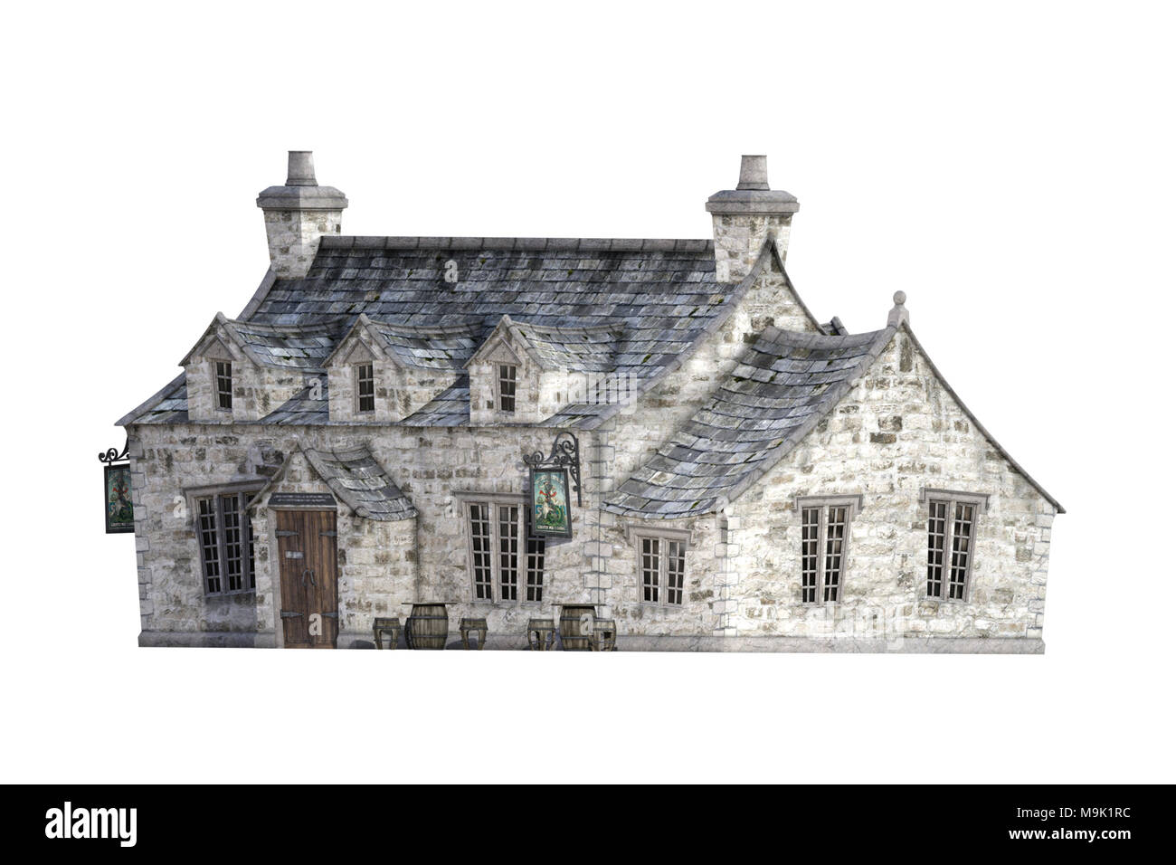 Medieval pub window Cut Out Stock Images & Pictures - Alamy