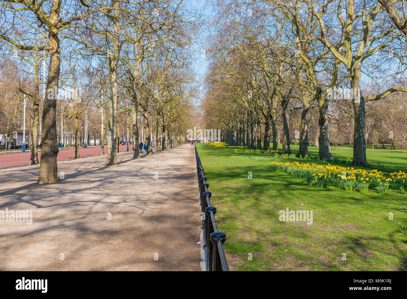 St James's Park and walking path near Buckingham palace Stock Photo - Alamy
