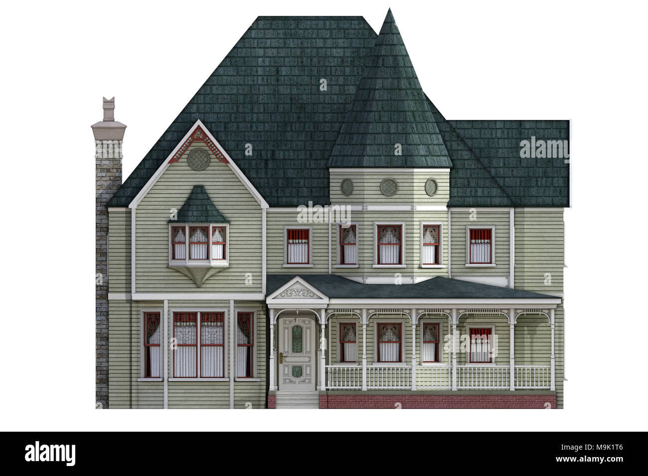 Large white victorian house hi-res stock photography and images - Alamy