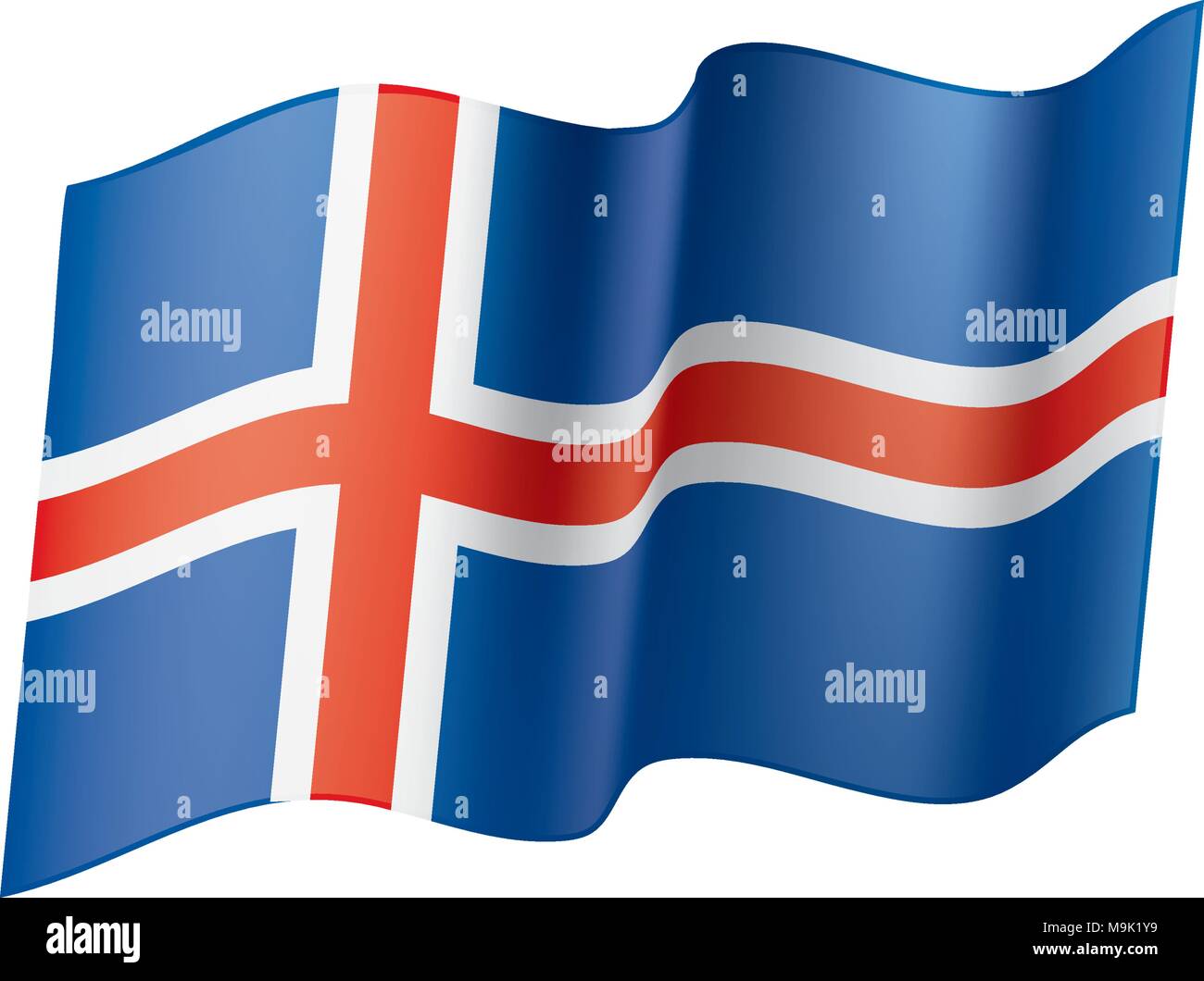 Iceland flag, vector illustration Stock Vector Image & Art - Alamy