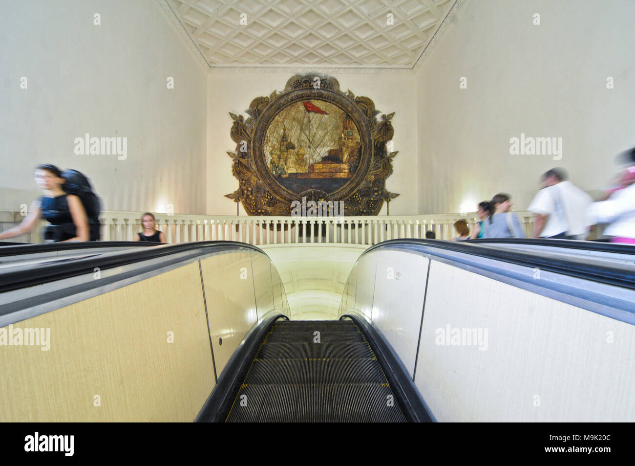 Moscow metro stairs hi-res stock photography and images - Alamy