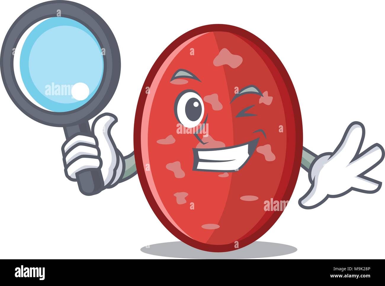 Detective salami character cartoon style Stock Vector Image & Art - Alamy
