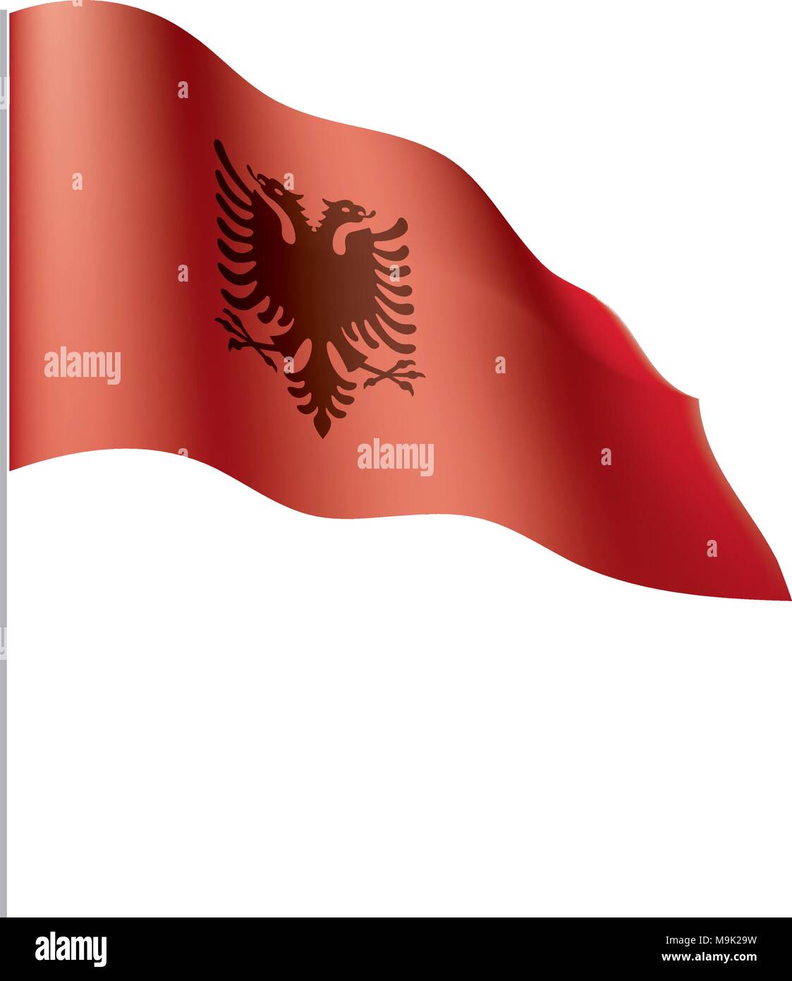 Albania flag, vector illustration Stock Vector Image & Art - Alamy