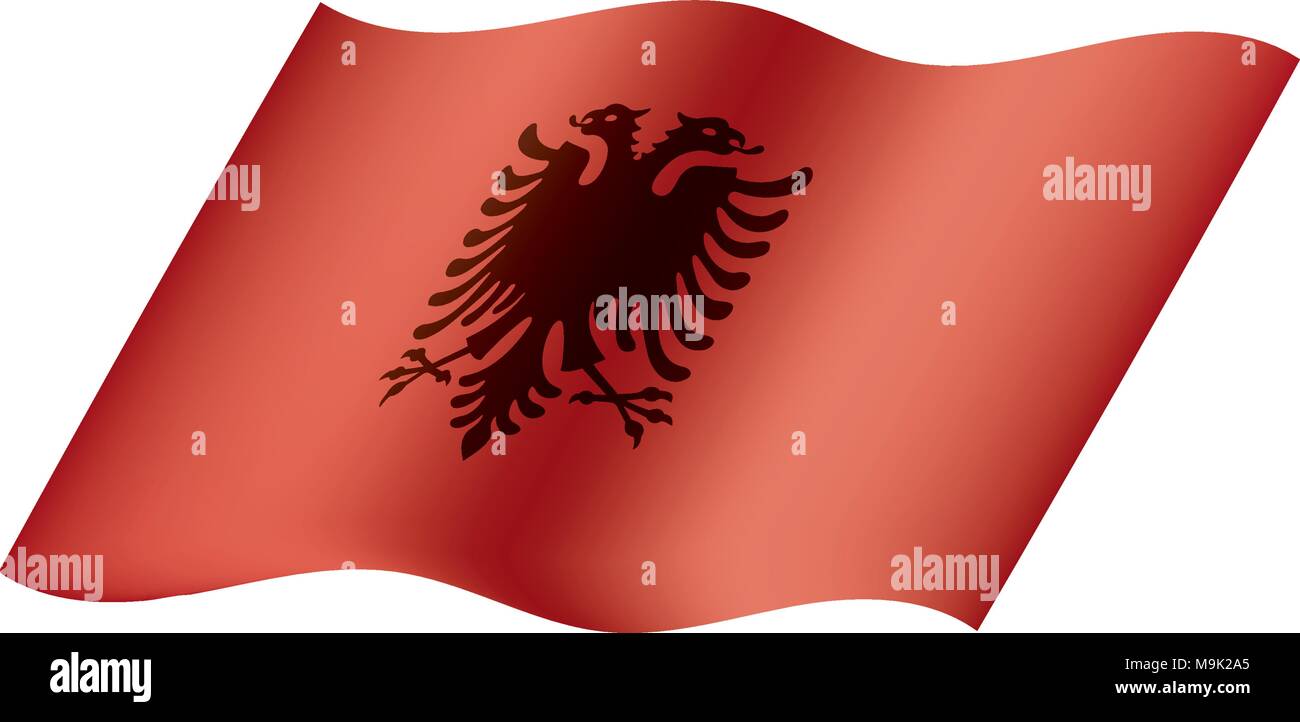 Albania flag, vector illustration Stock Vector Image & Art - Alamy