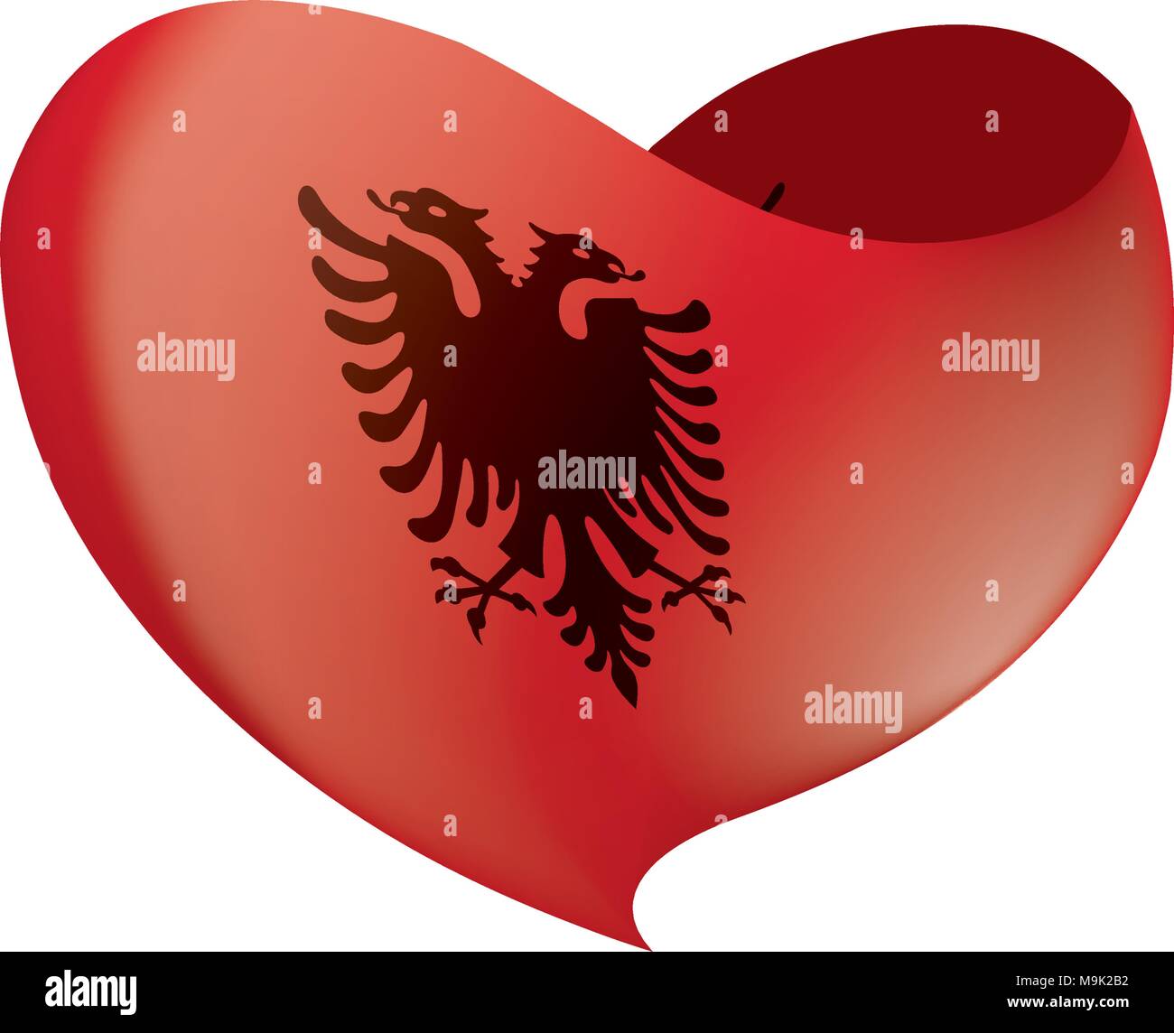 Albania flag, vector illustration Stock Vector Image & Art - Alamy