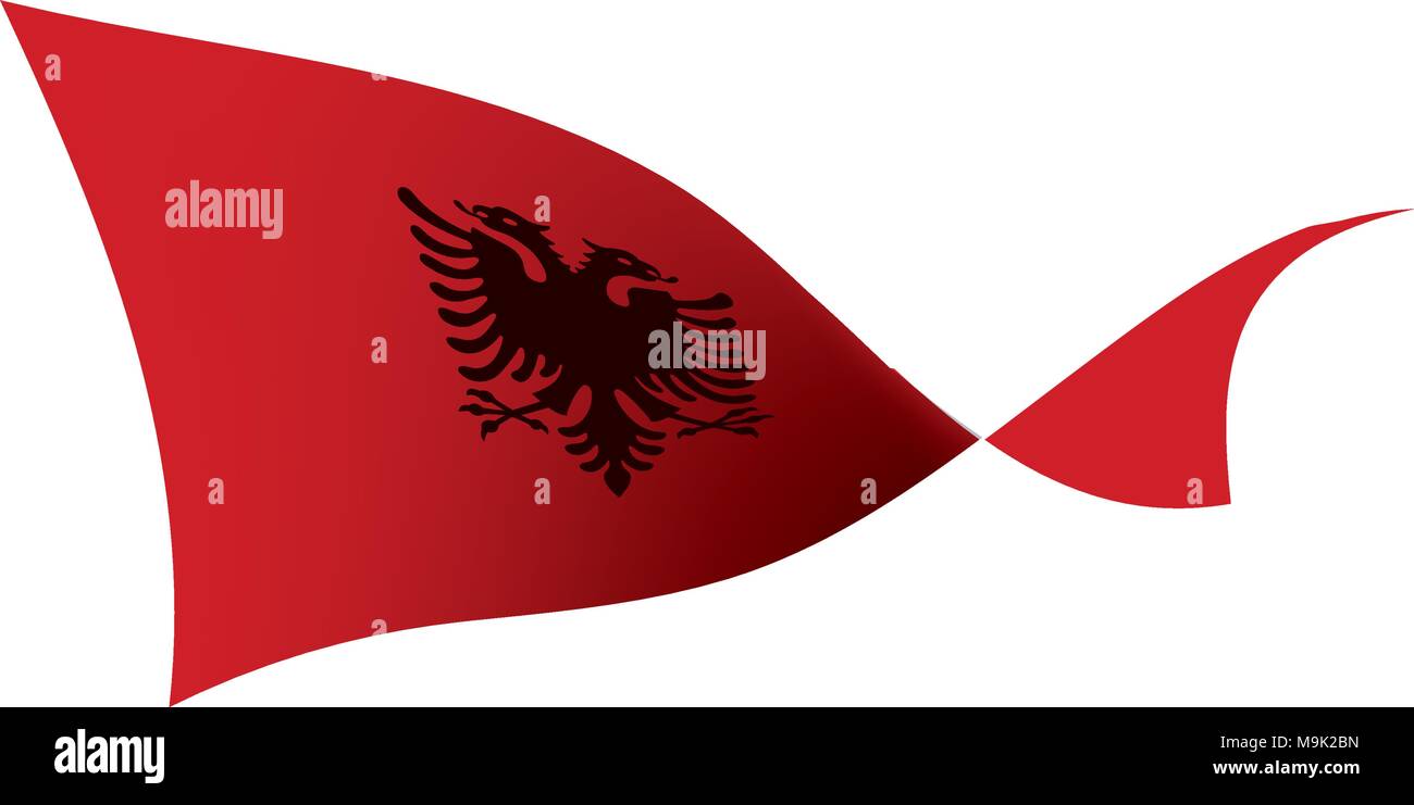 Albania flag, vector illustration Stock Vector Image & Art - Alamy