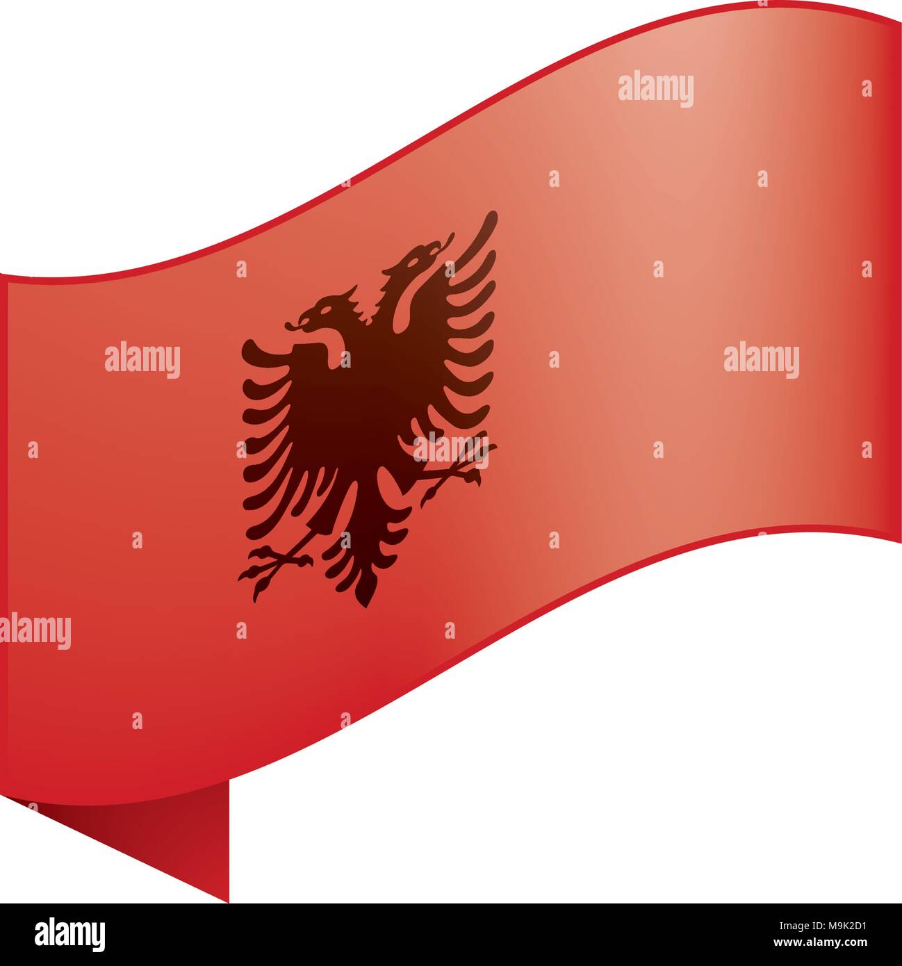 Albania flag, vector illustration Stock Vector Image & Art - Alamy