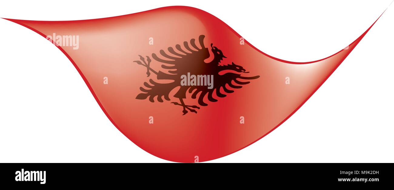 Albania flag, vector illustration Stock Vector Image & Art - Alamy