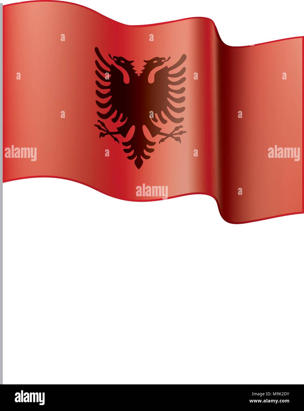 Albania flag, vector illustration Stock Vector Image & Art - Alamy