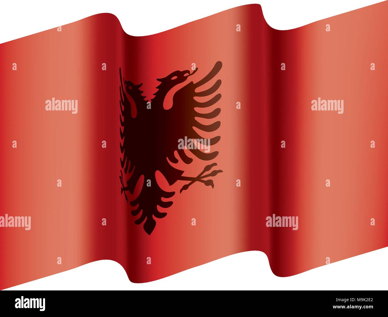 Albania flag, vector illustration Stock Vector Image & Art - Alamy