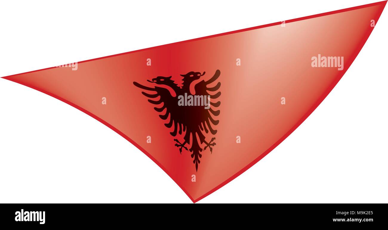 Albania flag, vector illustration Stock Vector Image & Art - Alamy