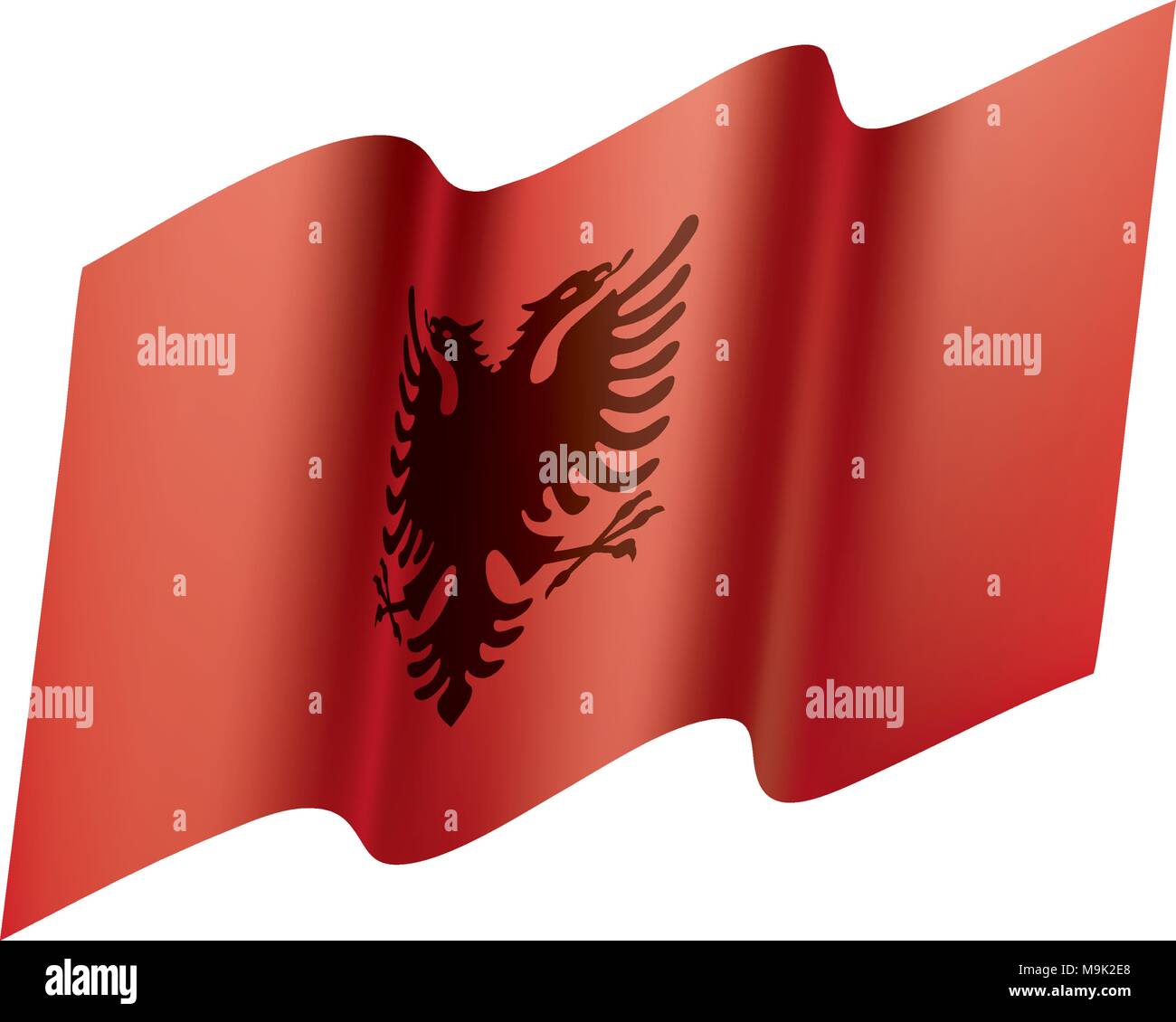 Albania flag, vector illustration Stock Vector Image & Art - Alamy